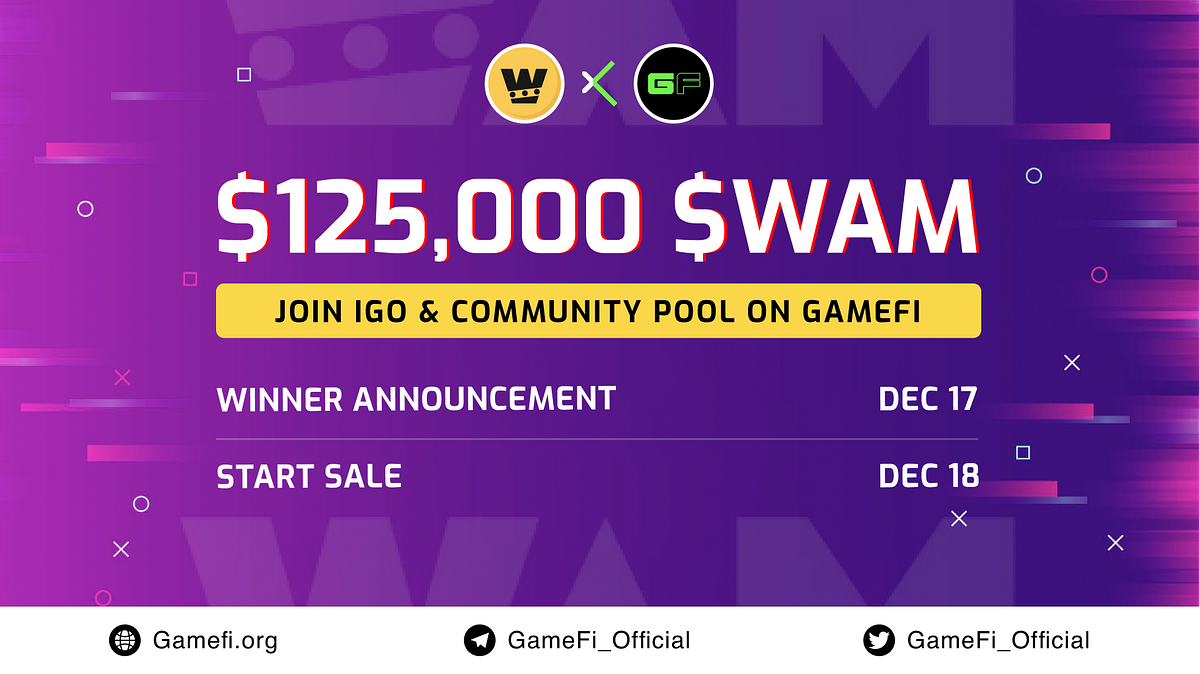 Whitelist Registration and Gleam Competition for the $WAM IGO Event on ...