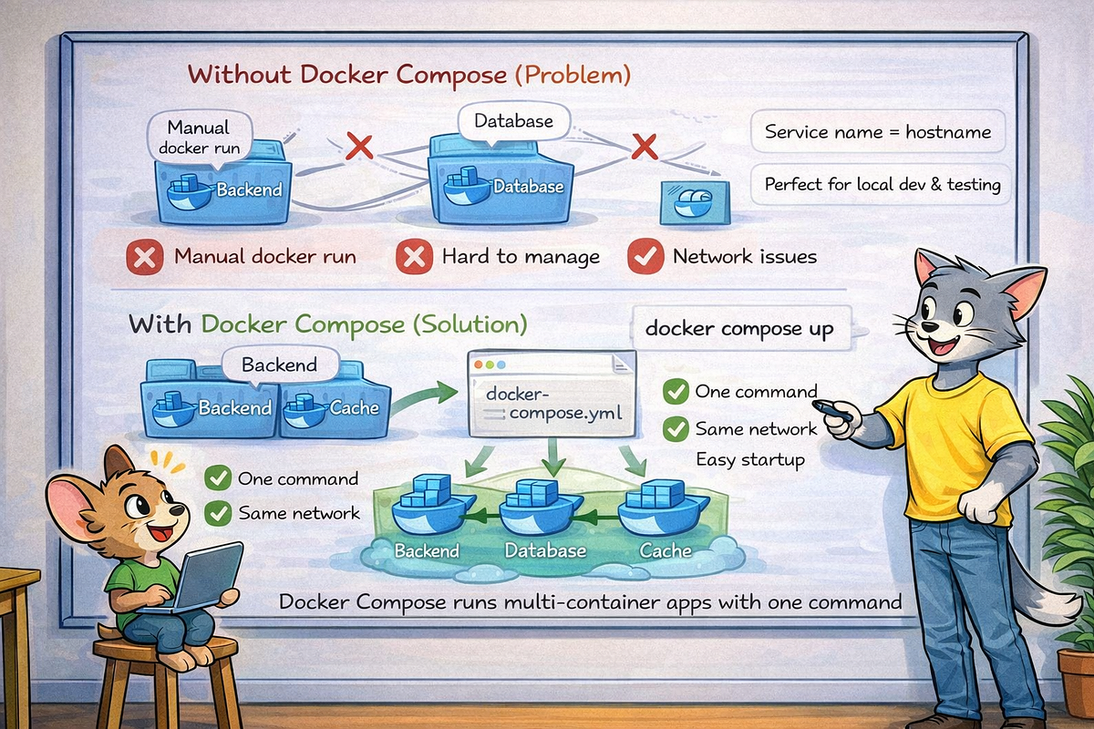 Docker Compose Basics: How Real Teams Run Multi-Container Apps | by ...