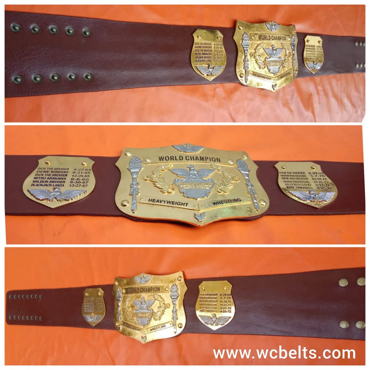 World Wrestling Association World Heavyweight Championship Belt Dick ...