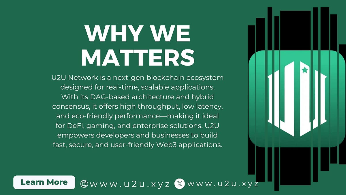 Why the U2U Network Matters in the Evolving Web3 Landscape | by David Jones | May, 2025 | Medium