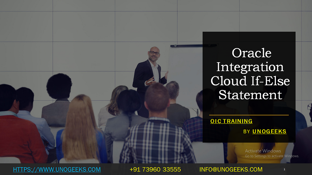 Oracle Integration Cloud If-Else Statement | by Shiva Yarlagadda | Medium