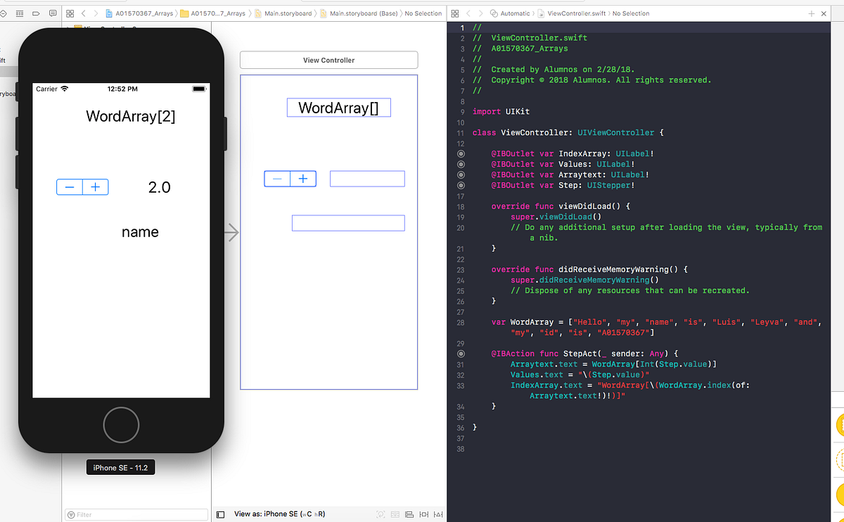 Arrays App | by Luis Leyva | Medium