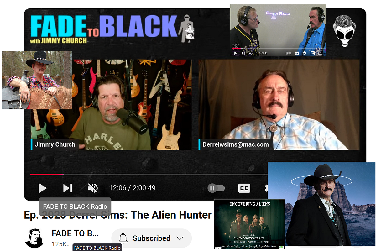 Derrel Sims, Alien Hunter. Every piece of this convoluted story is ...