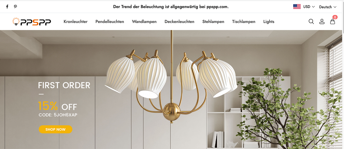 An exciting lighting website — ppsspp | by Verenisse | Medium