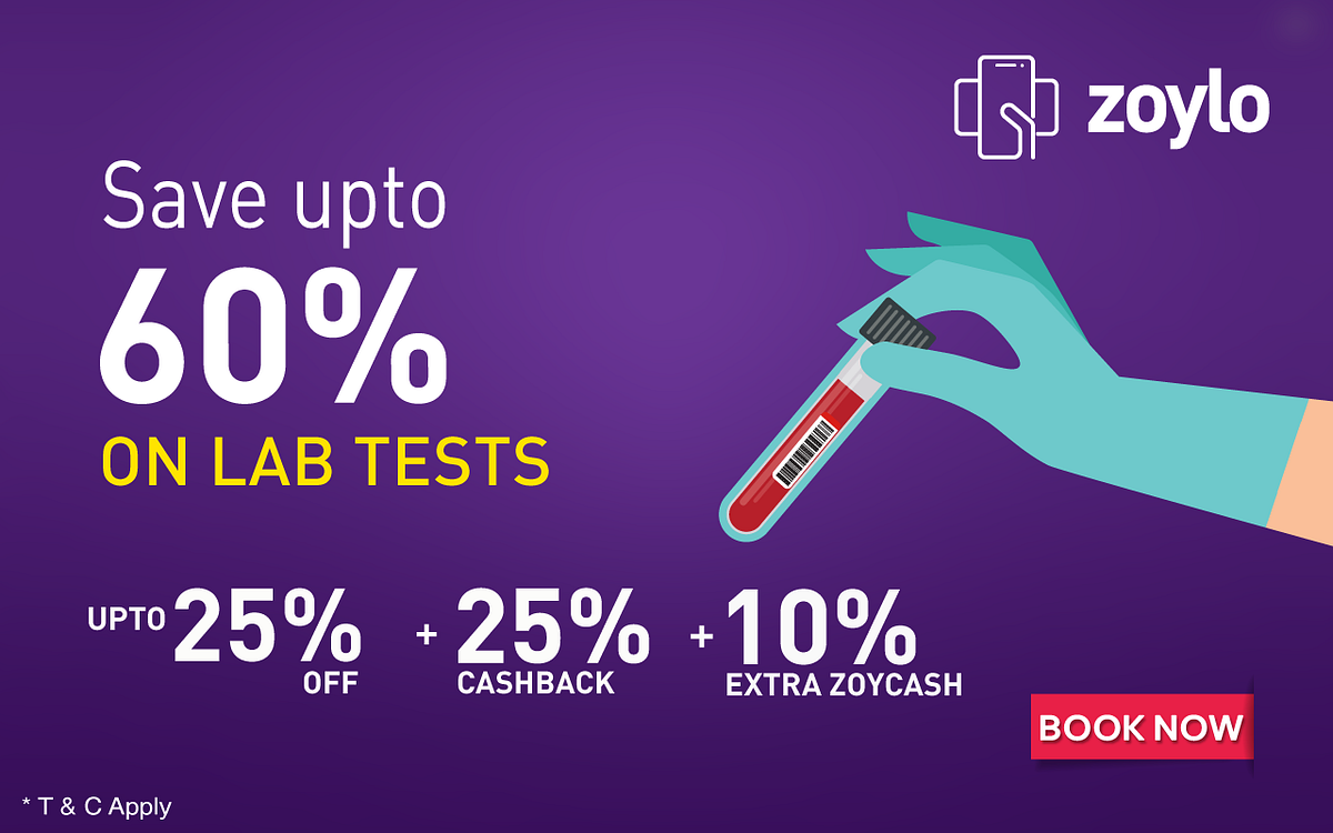 Get upto 60% Discount on Lab tests bookings through ZOYLO | by bharathi ...