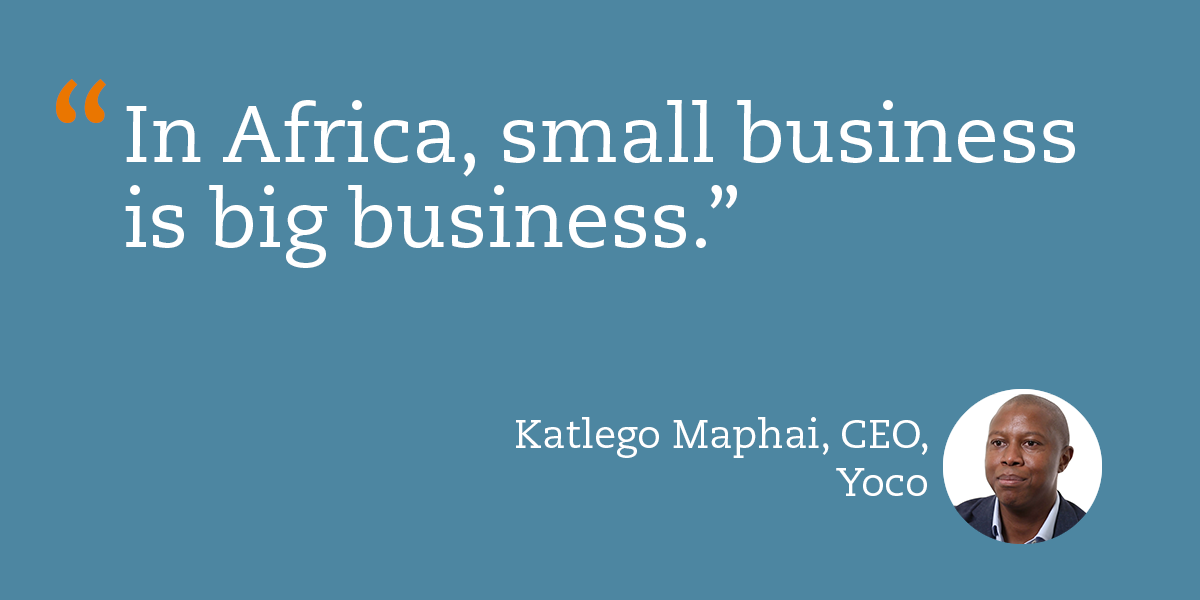 Katlego Maphai of Yoco. “In Africa, small business is big… | by Accion ...