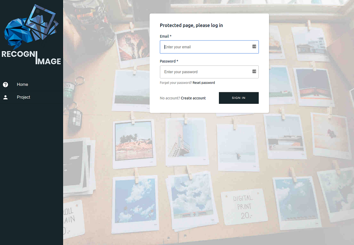 Create a logout button listening to authentication updates within your ...