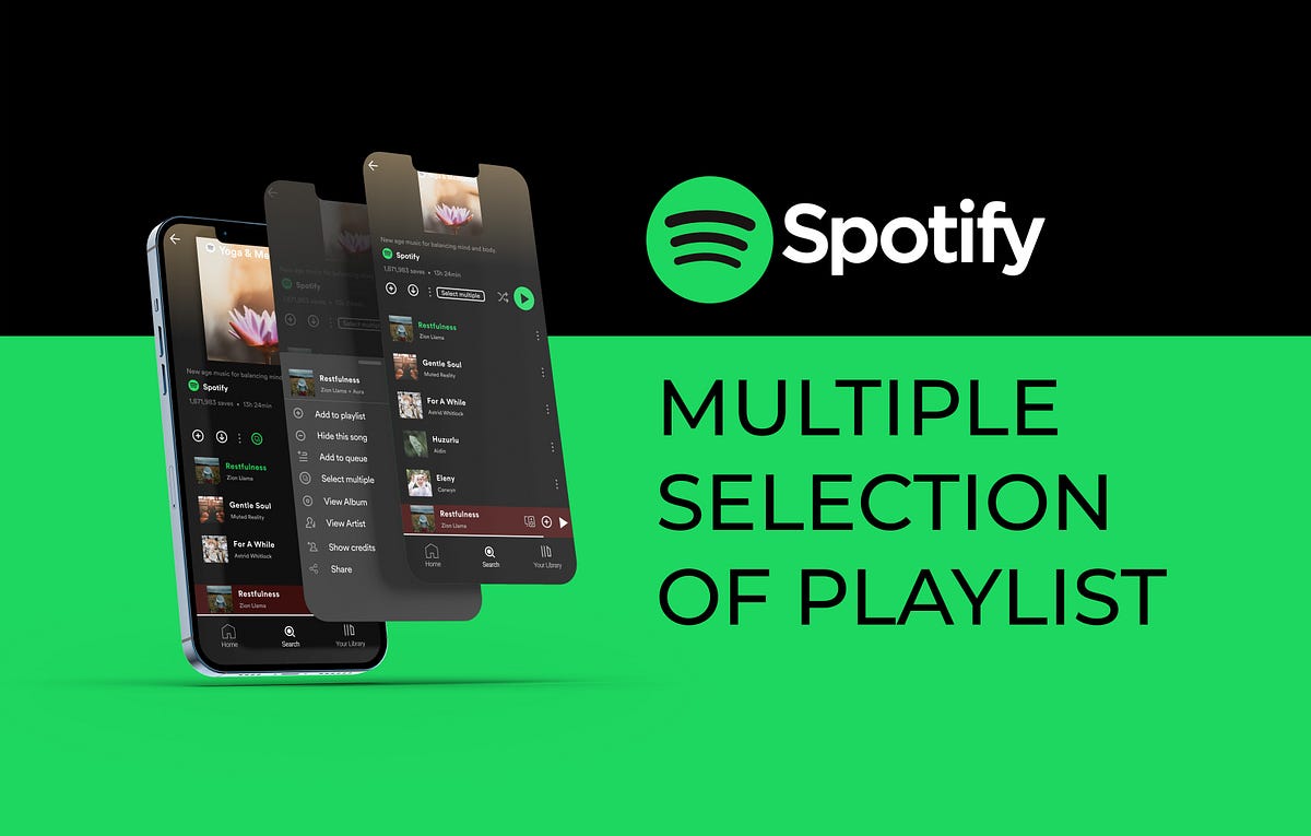 Multiple selection option in SPOTIFY — music App | by Rajashree Basu ...