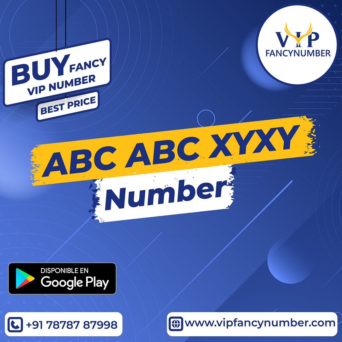 Buy ABC ABC XYXY Number at Best Price in Ahmedabad, India - VIPFancyNumbers - Medium
