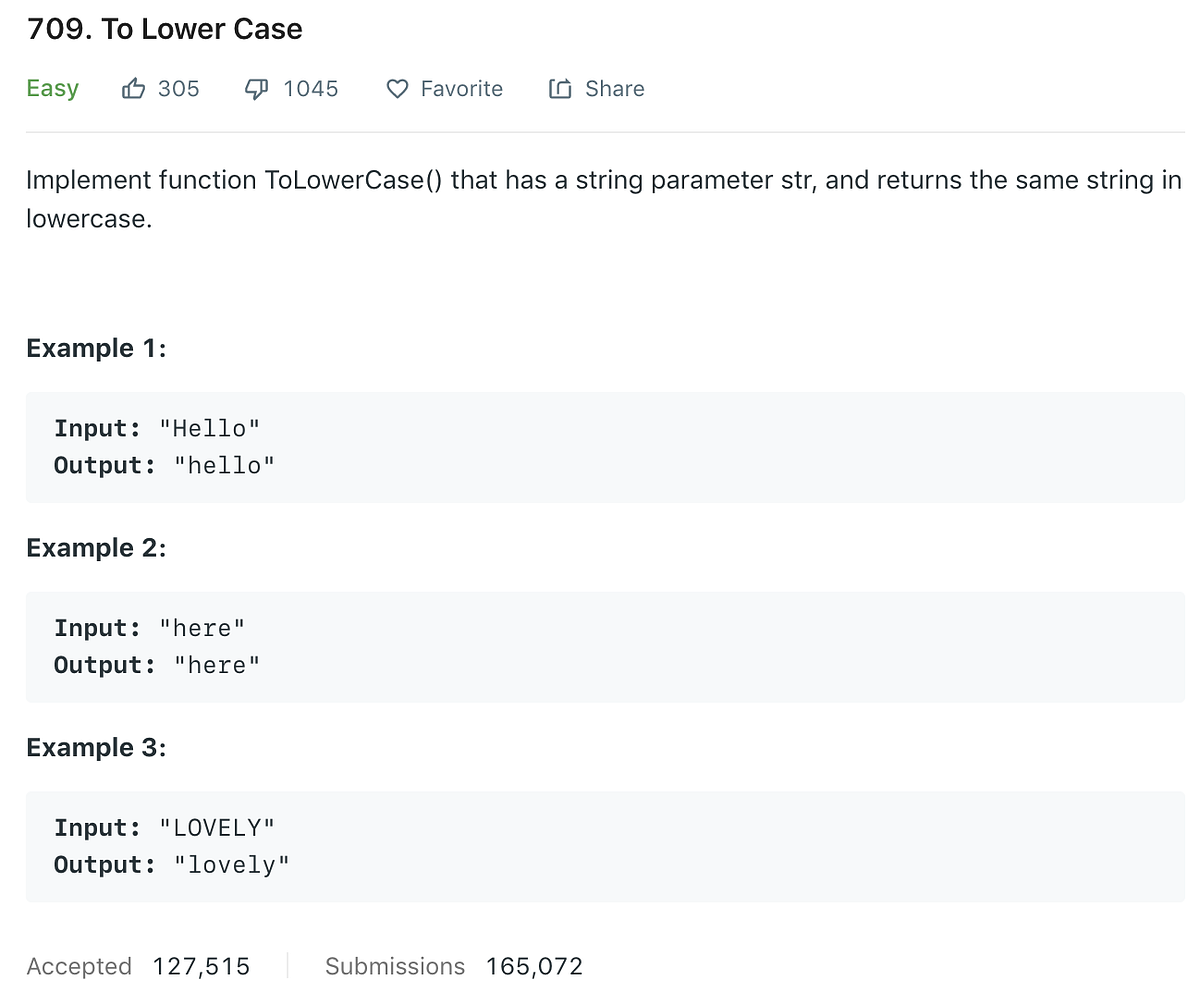 LeetCode 709 by Swift — iOS. 繼續熱身題 | by Henry Huang | 66henry 程式筆記 | Medium