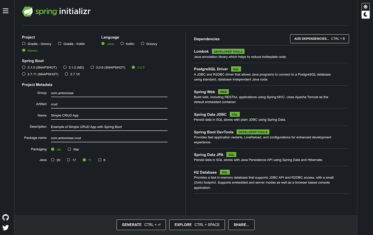 Simple CRUD Restful API dengan Spring Boot 3 | by Antonio Saiful | Medium