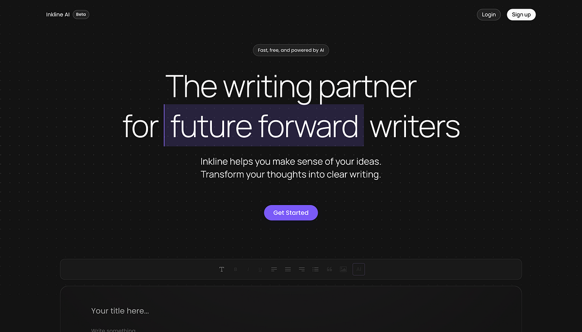 Inkline AI: Revolutionizing the Art of Writing with Intelligent ...