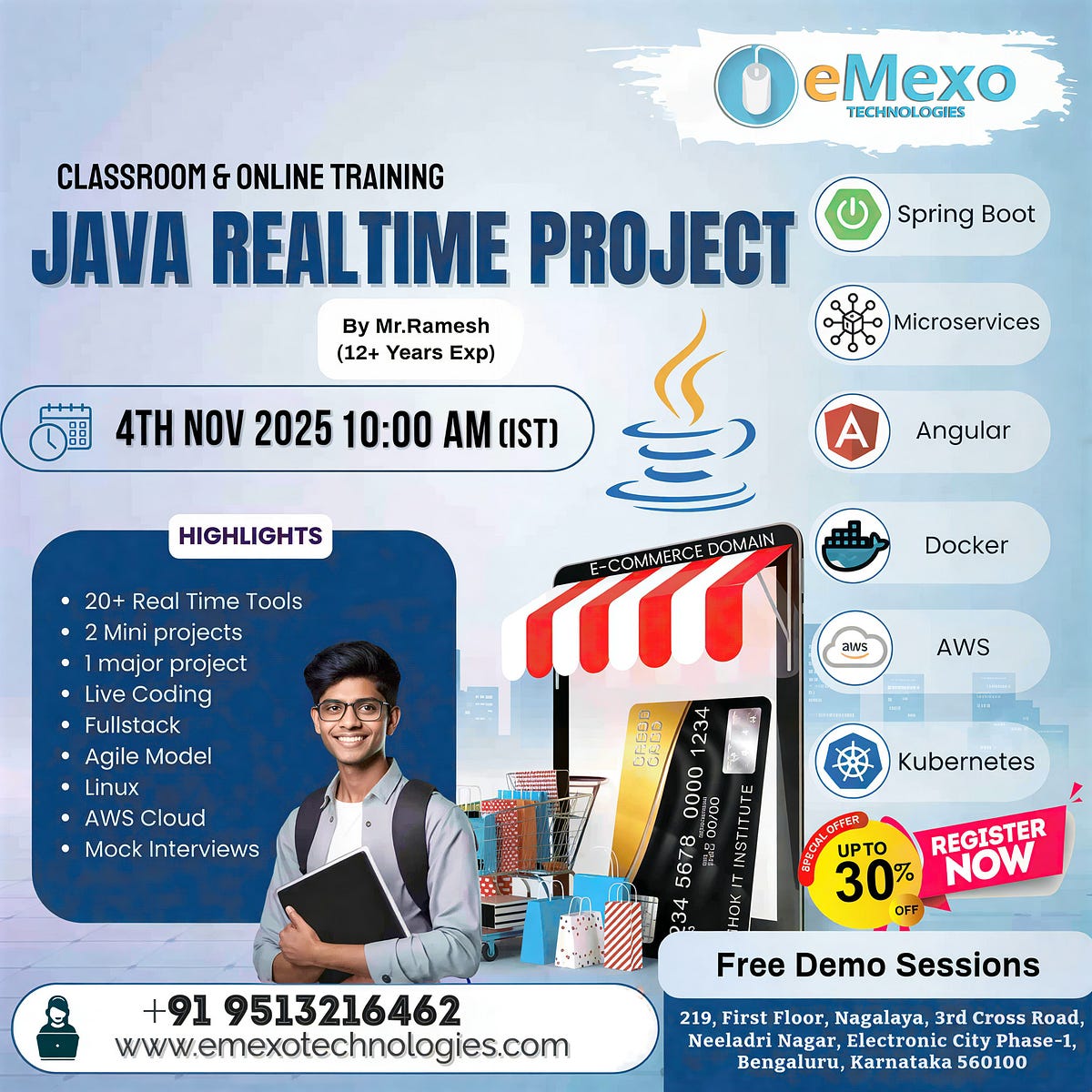 Java Realtime Project in Electronic City Bangalore | by eMexo ...