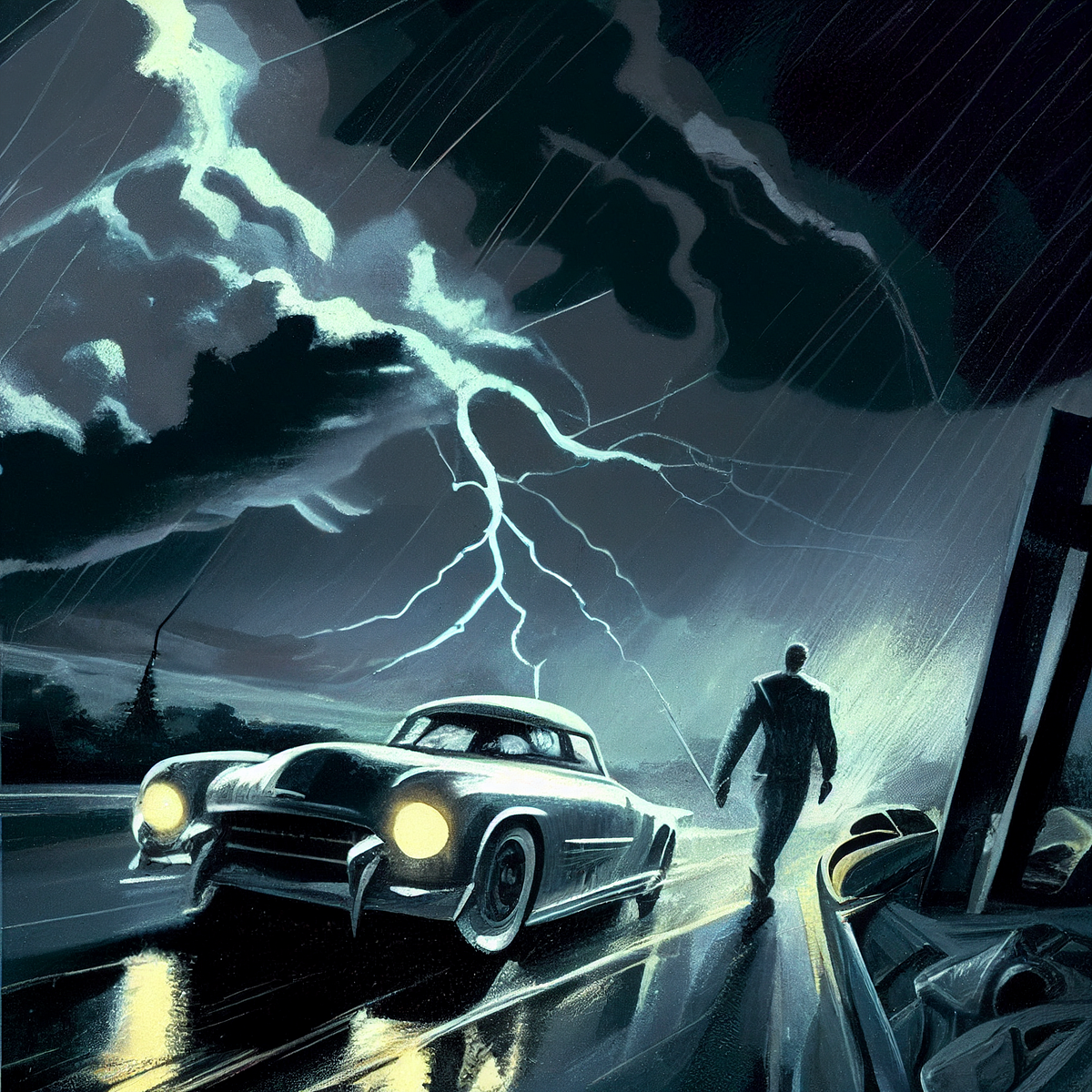 A Night of Terror. It was a dark and stormy night . . . We… | by AI ...