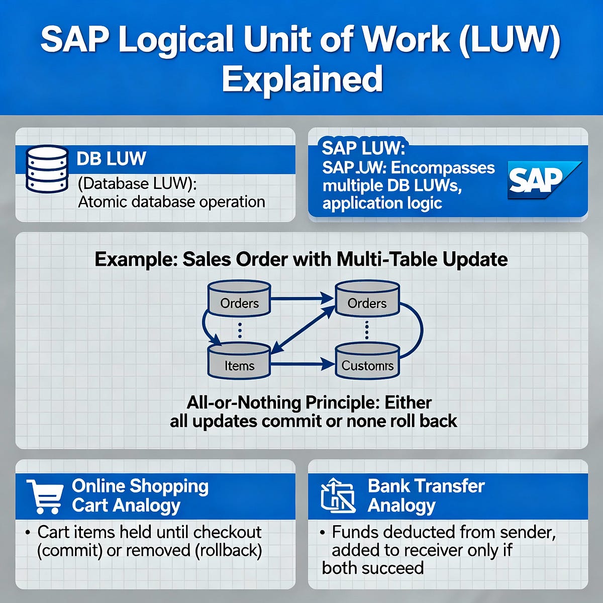 LUW in SAP. 𝐀 𝐋𝐨𝐠𝐢𝐜𝐚𝐥 𝐔𝐧𝐢𝐭 𝐨𝐟… | by Ruhani Garg | Medium