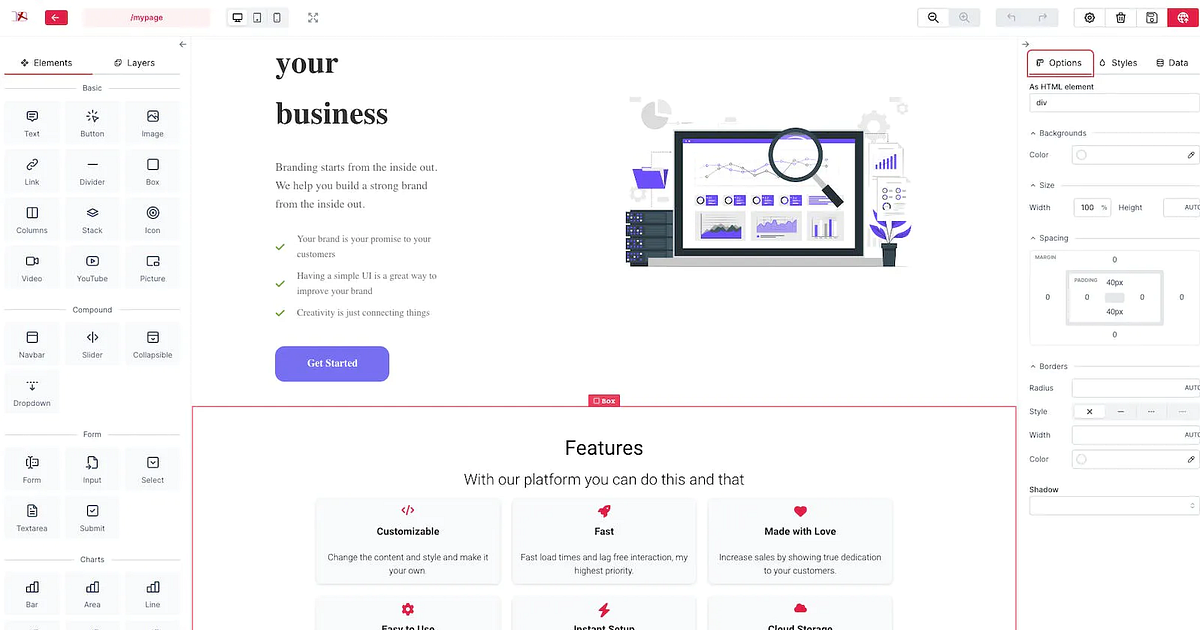 An open-source visual website builder to create your websites and web ...