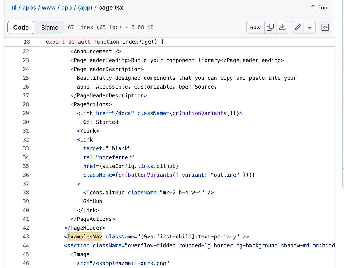Shadcn-ui codebase analysis: examples-nav.tsx explained | by Ramu Narasinga | Dev Genius