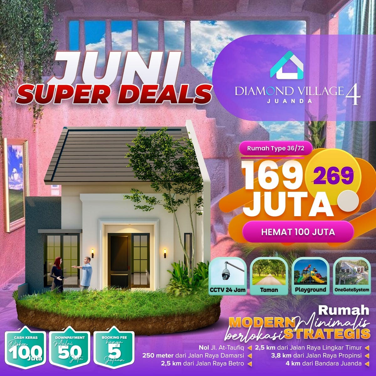Harga Promo,Dijual Rumah Mewah Di Sidoarjo 189 JUTA, Diamond Village ...