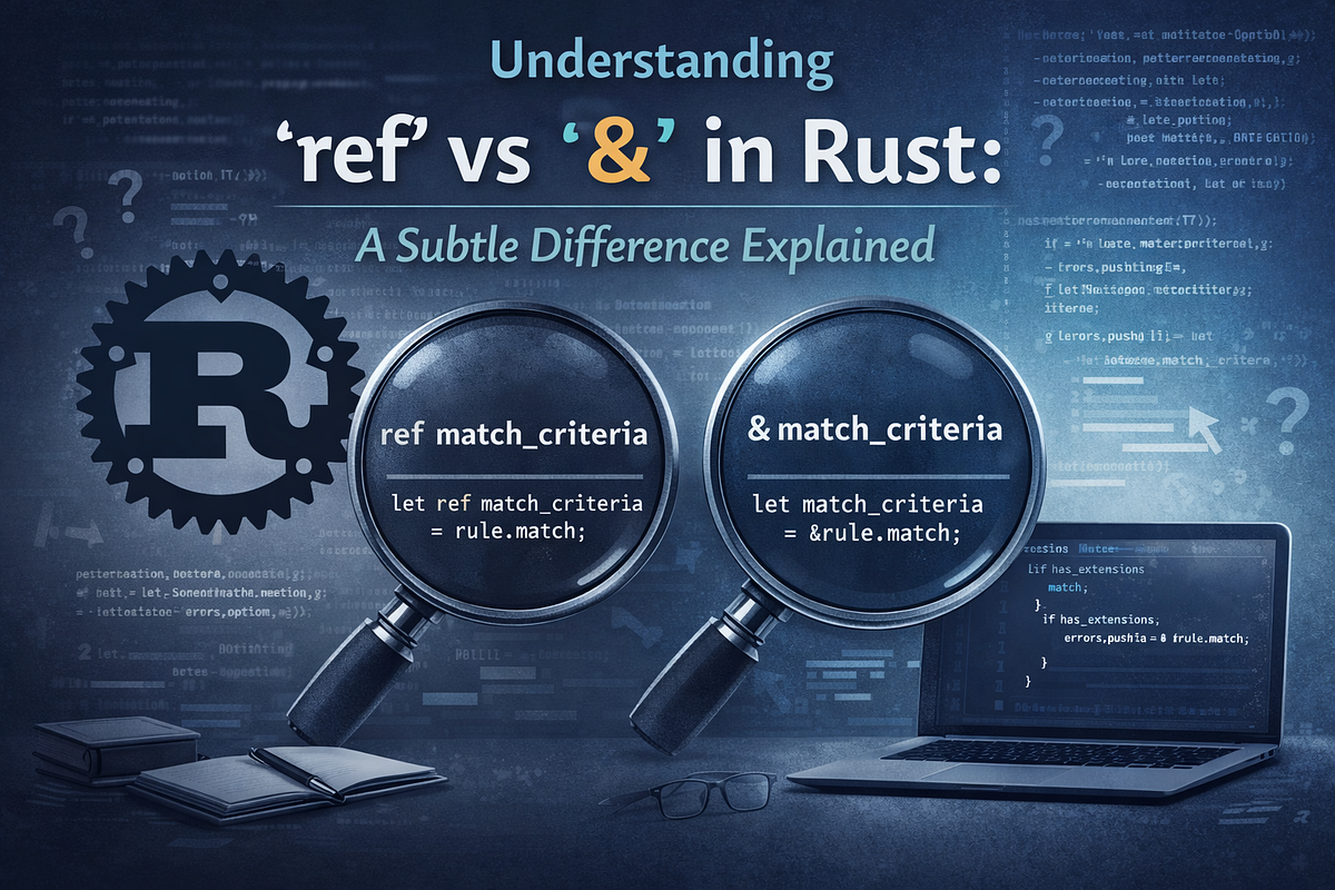 ref vs & in Rust Pattern Matching: Same Outcome, Different Leverage ...