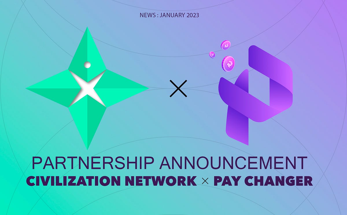 📣Civilization Network has become a strategic partner of Pay Changer ...