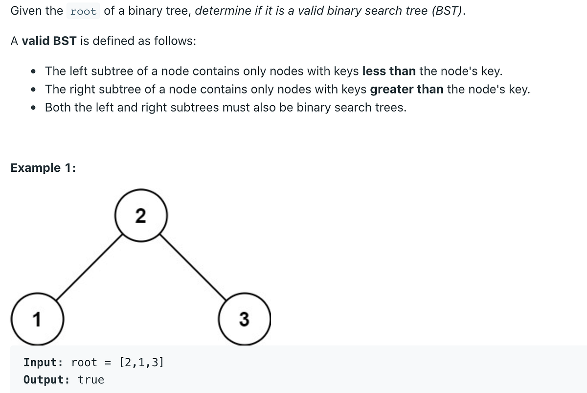 Validate Binary Search Tree - Kristinelpetrosyan - Medium