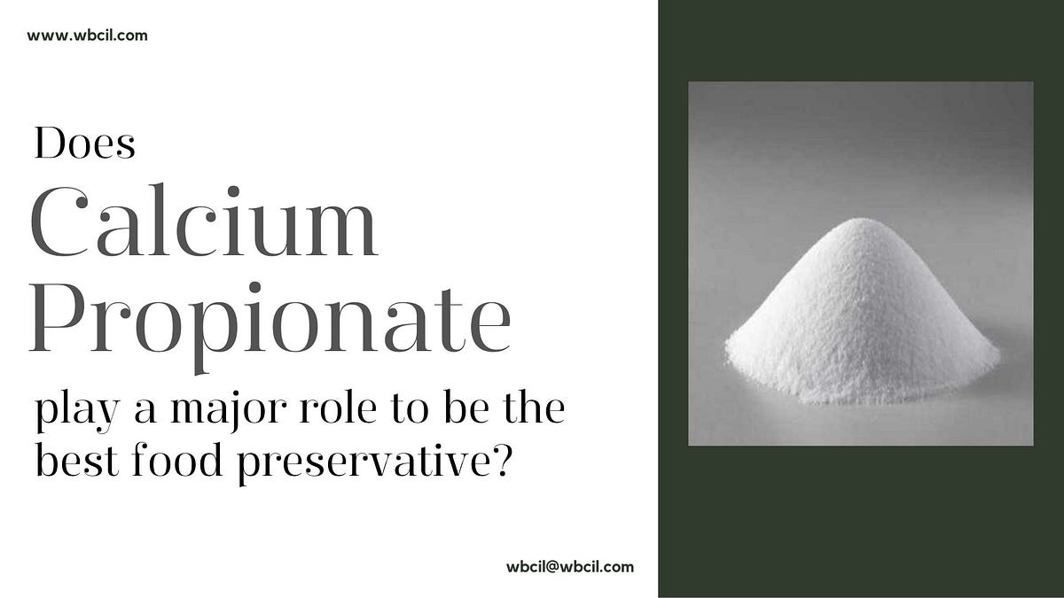 Does Calcium Propionate play a major role to be the best food ...