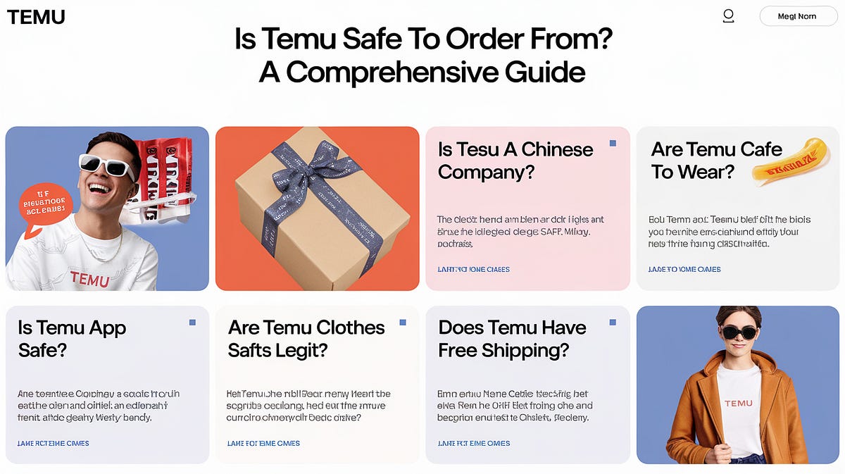 Is Temu Safe To Order From. As the e-commerce platform Temu… | by ...