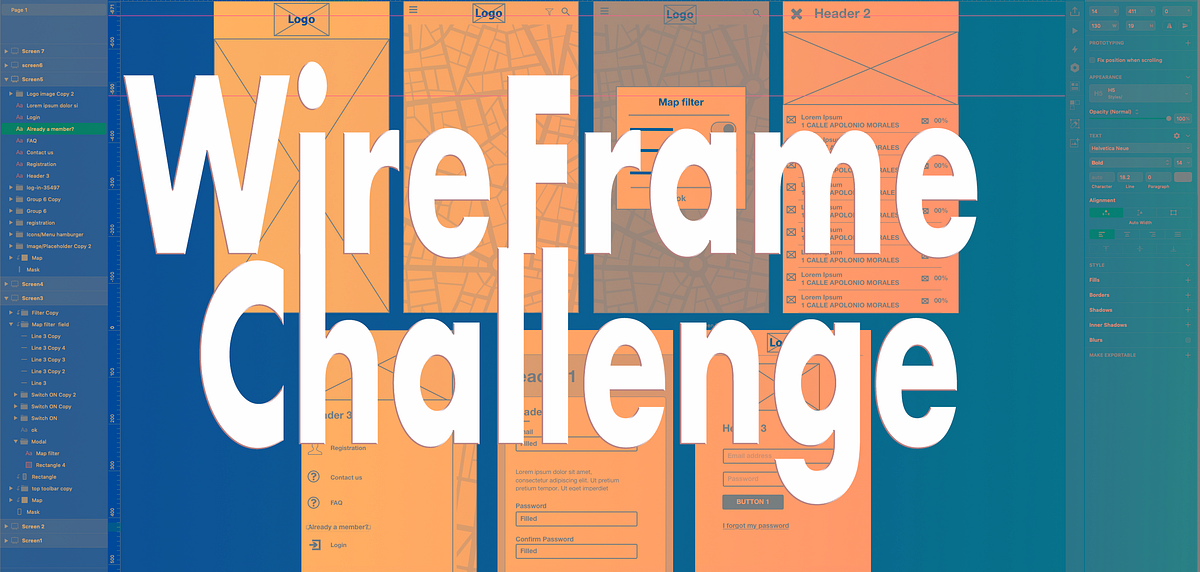 Wireframe Challenge. Reverse engineered a high-fidelity… | by Andrea Saavedra | Medium