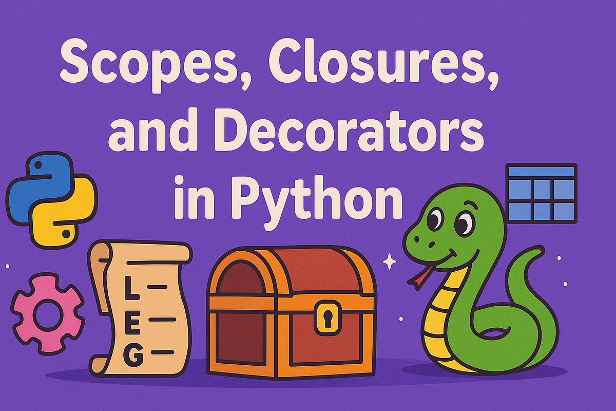 🌀 Scopes, Closures, and Decorators in Python: A Fun Deep Dive | by Anik Sikder | Aug, 2025 | Medium