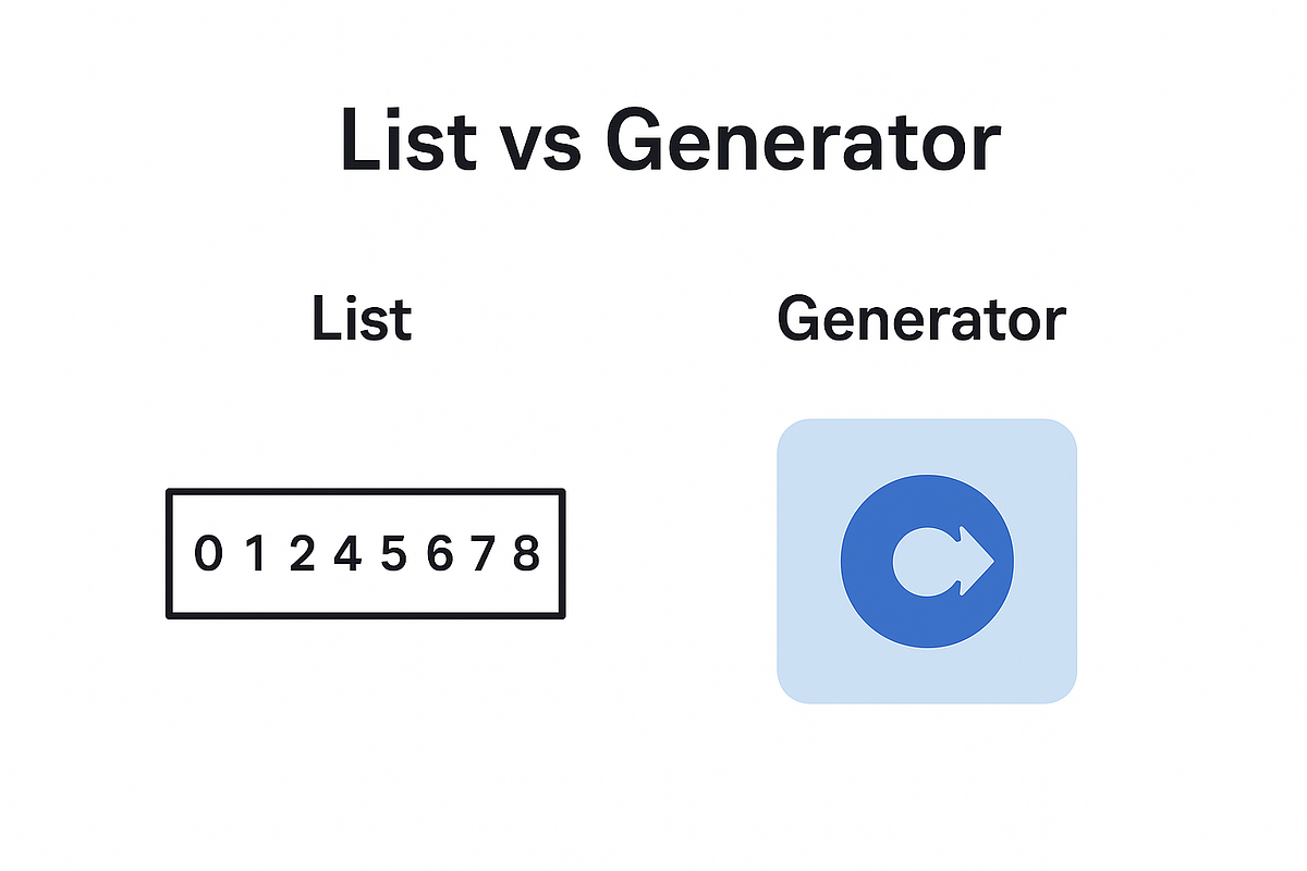 List vs Generator in Python: Why Use Generators When Both Work in a For Loop? | by Seonggil ...