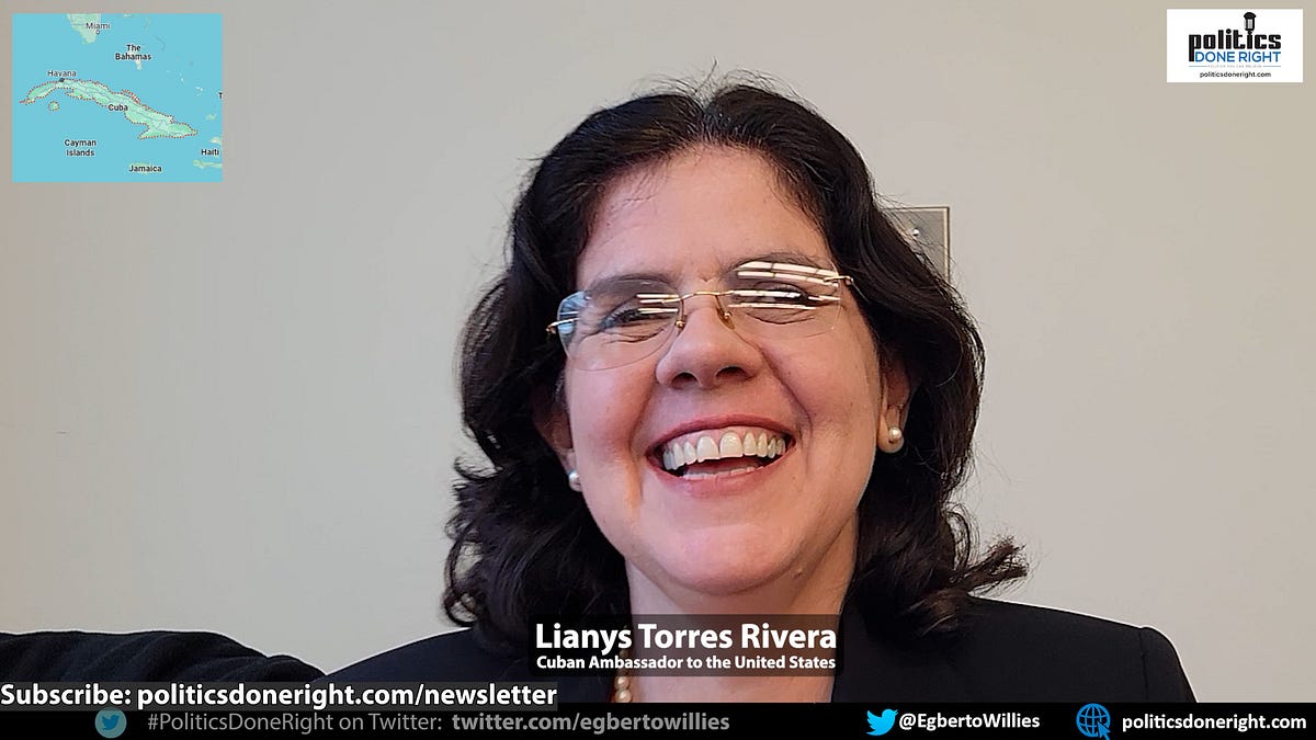 Lianys Torres Rivera, Cuban Ambassador to the United States, tells the ...
