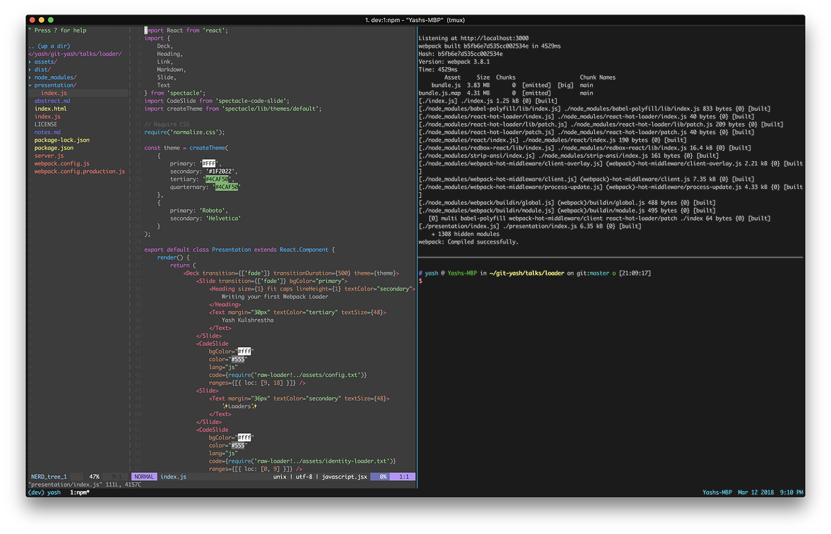Using zsh, tmux and vim for web development | by Yash Kulshrestha | Medium