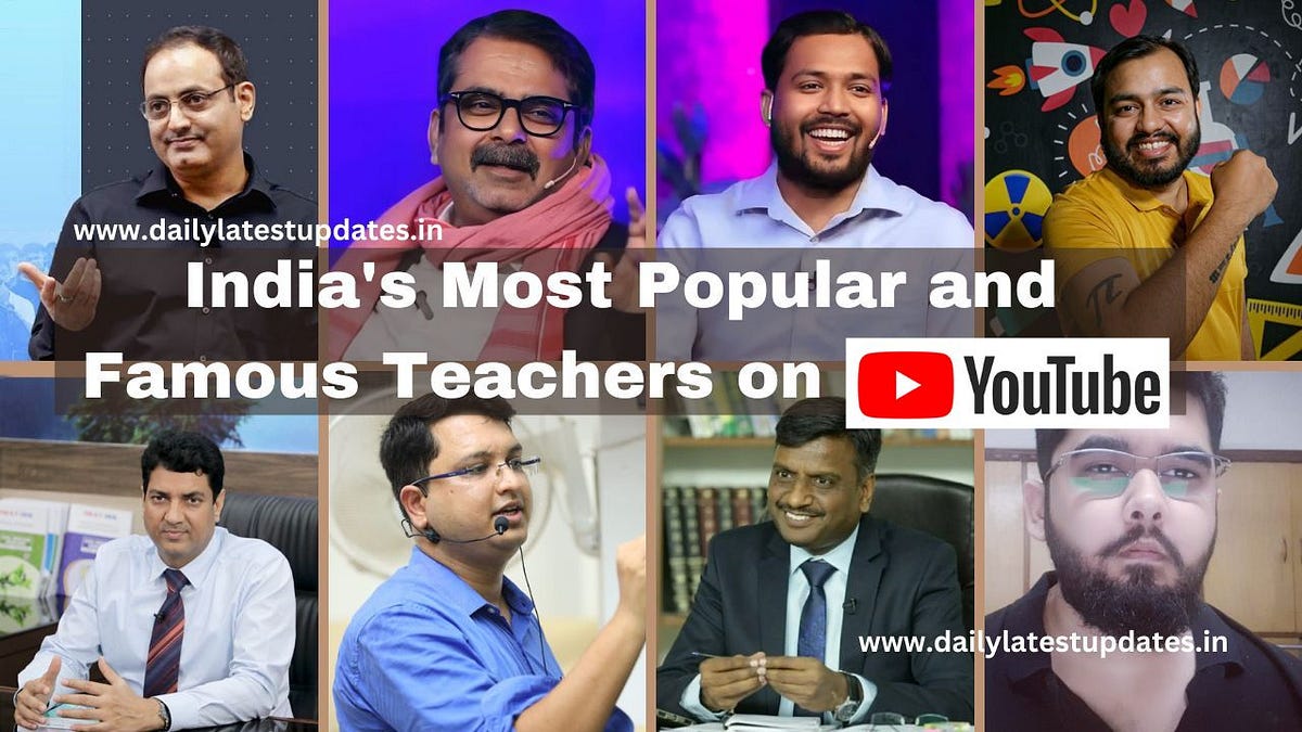 India’s Most Popular and Famous Teachers on YouTube in 2024 | by Daily ...