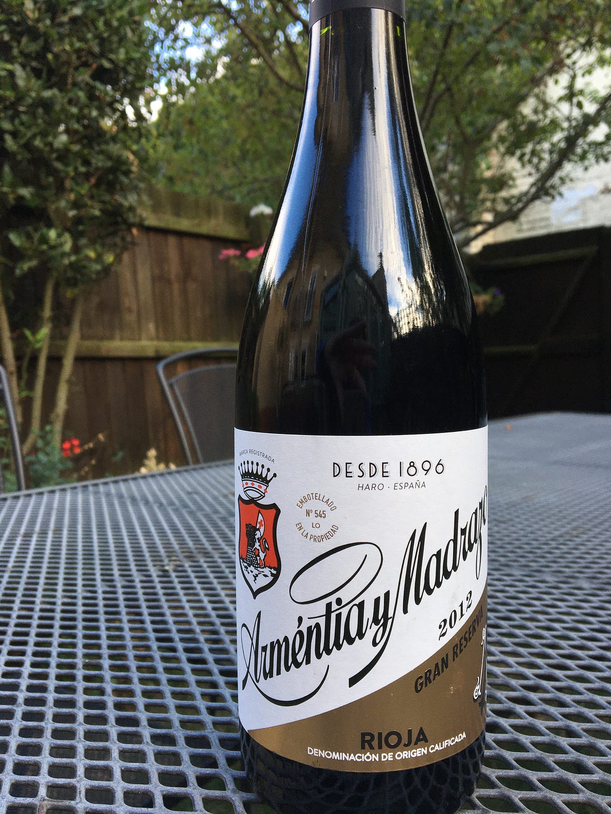 Armentia y Madrazo Rioja Gran Reserva 2012 — Majestic | by Tom Lewis ...