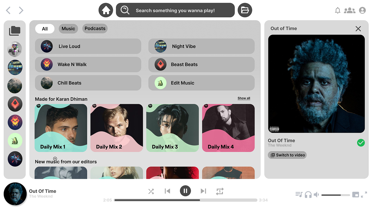 Seeing the light : A look at Spotify’s Interface in light mode. | by ...