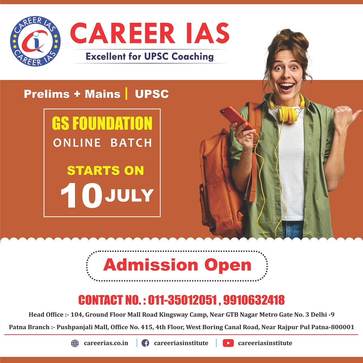 Best UPSC Coaching In Delhi/Patna - CAREER IAS - Medium