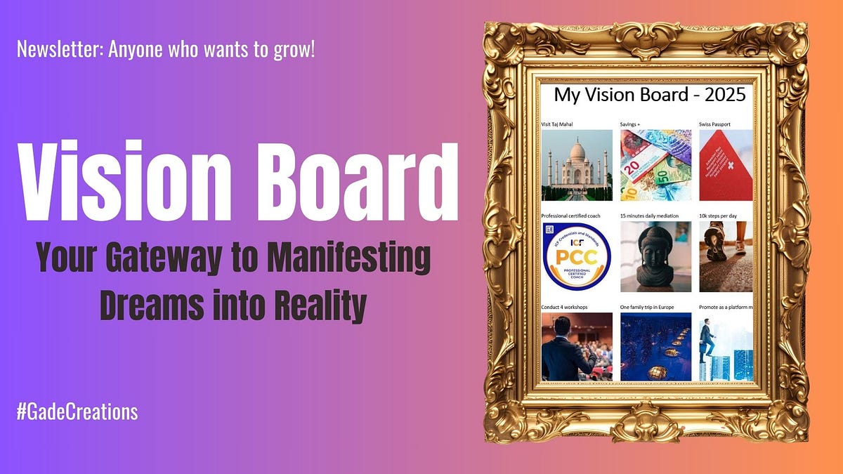 Vision Board: Your Gateway to Manifesting Dreams into Reality | by ...