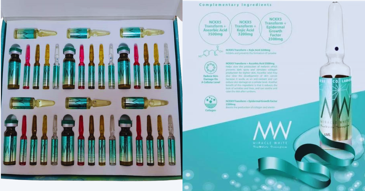 Miracle White Green TruWhite Transform Glutathione Injections | by ...