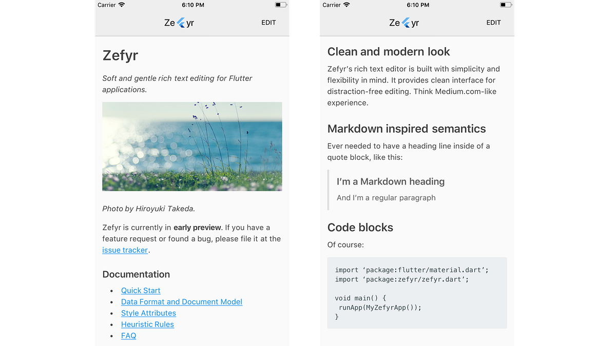 Announcing Zefyr: a soft and gentle rich text editor for Flutter | by Anatoly Pulyaevskiy | Medium