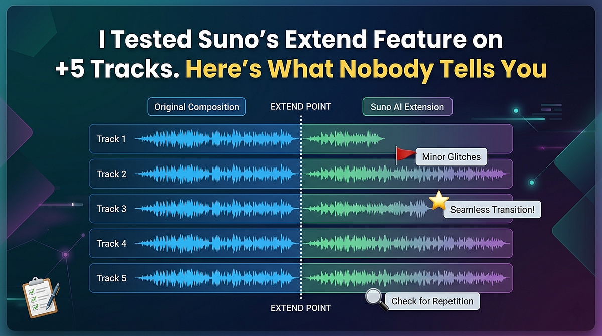 Suno AI Extend Feature Tested, Real Results | Medium
