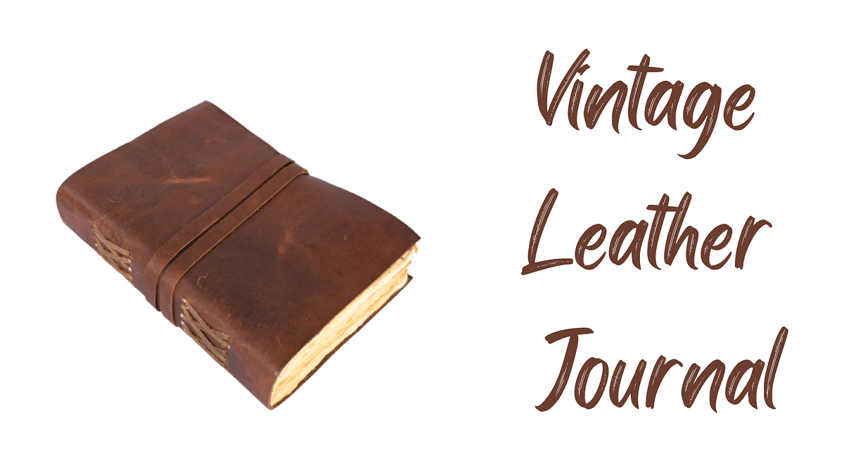 Vintage Leather Journal With 200 Handmade Deckle Edge Pages — 21 X 15 ...