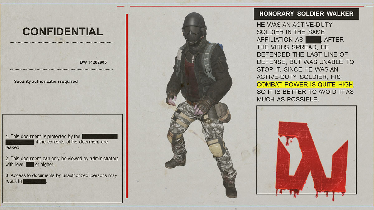 [Walker] Honorary soldier Walker - Deadwalker Official - Medium