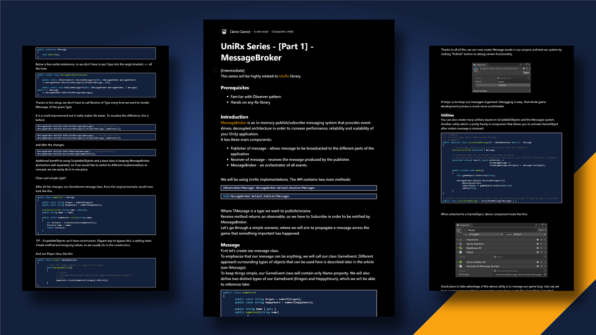 UniRx Series — [Part 1] — MessageBroker | by Gbros Games Studio | Medium