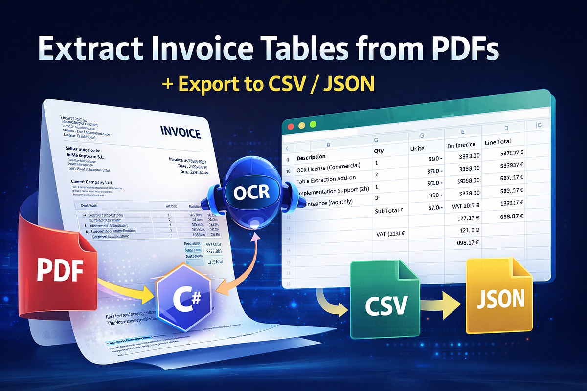 Extract Invoice Tables from PDFs in C# Using OCR | by Kevin Meneses ...