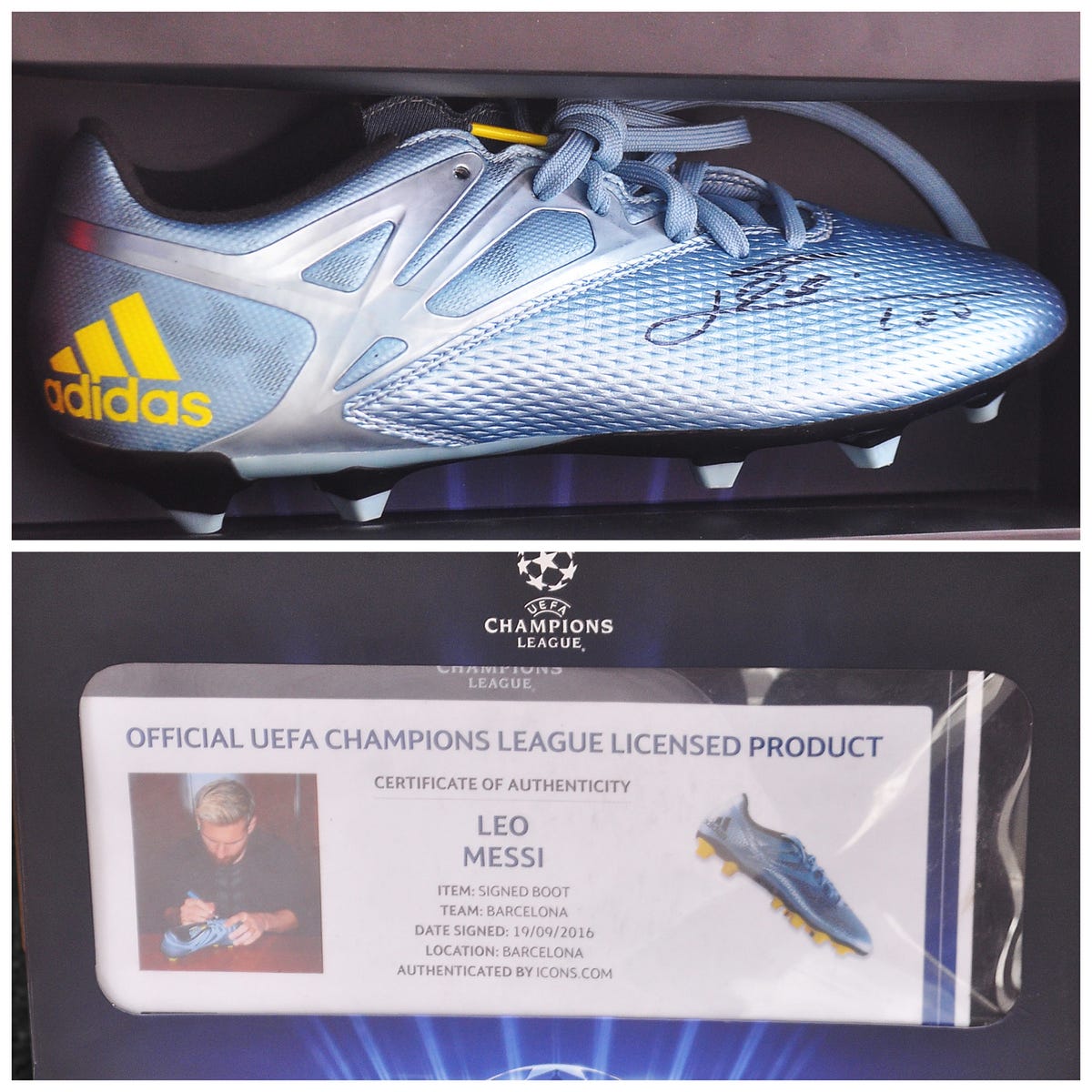 How much to Auction a Lionel Messi signed Boot. | by Geetico Inc. | Medium