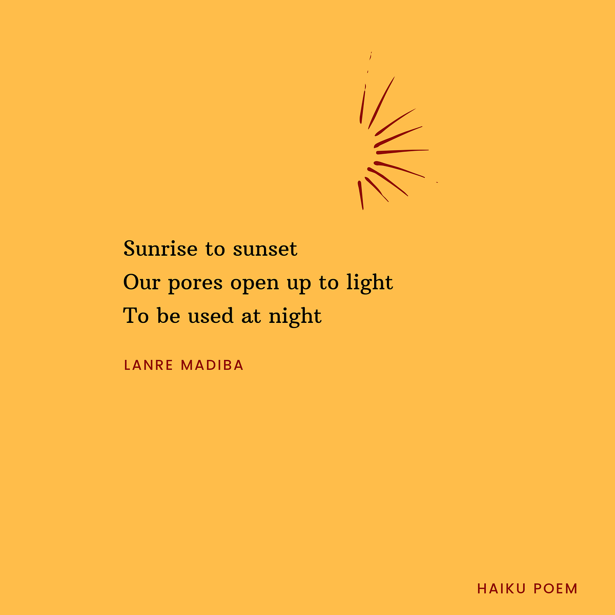 Sunlight. A Haiku Poem | by Lanremadiba | Medium