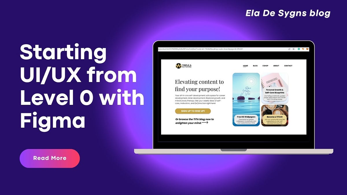 Starting UI/UX from Level 0 with Figma | by Ela De Sygns | Medium