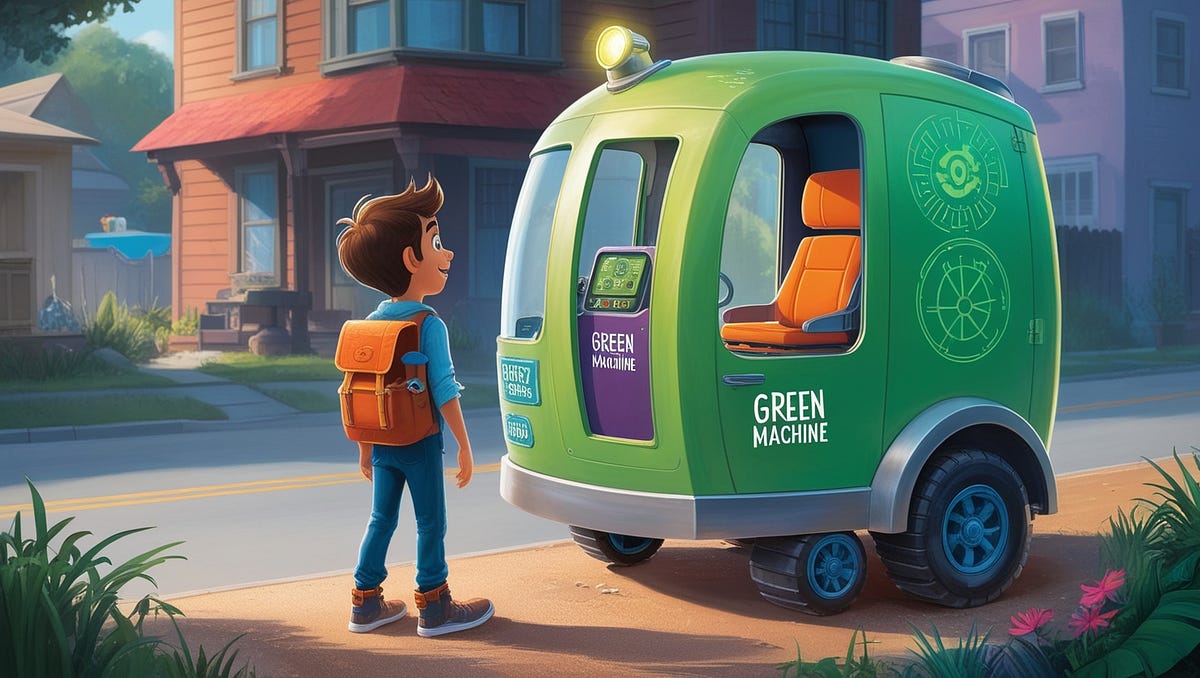 Zoraiz and the Green Machine. Zoraiz was a curious and adventurous ...