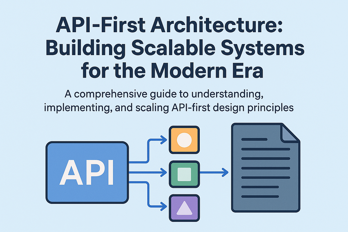 Software ArchitectureAPI-First Architecture: Building Scalable Systems ...