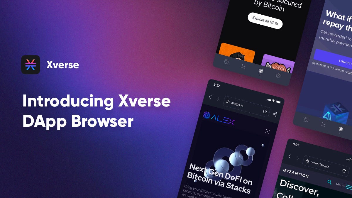 Xverse Launches an In-App Browser for Web3 | by Xverse - Web3 Bitcoin Wallet | Medium